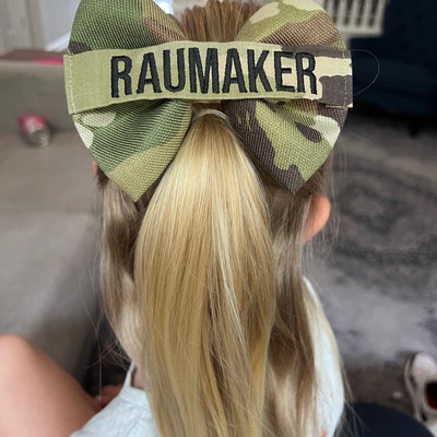 Army Name Tape Bow, Military Bow, Personalized, Air Force Bow, Hair ...