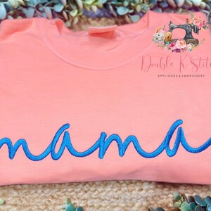 Mama Machine Embroidery Font , BX Font , Embroidery Design 5 Sizes - Etsy