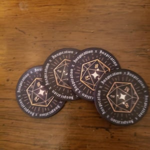 D&D Inspiration Tokens Dungeons and Dragons Inspiration Tokens, Dnd ...