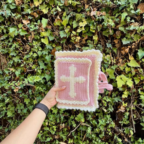 Vintage Crochet Bible Cover - Etsy