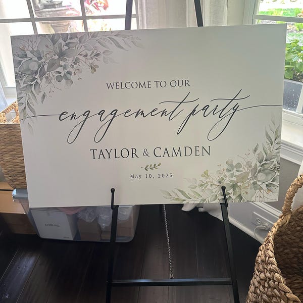 Reception Welcome Sign, Wedding Reception Sign, Wedding Welcome Sign ...