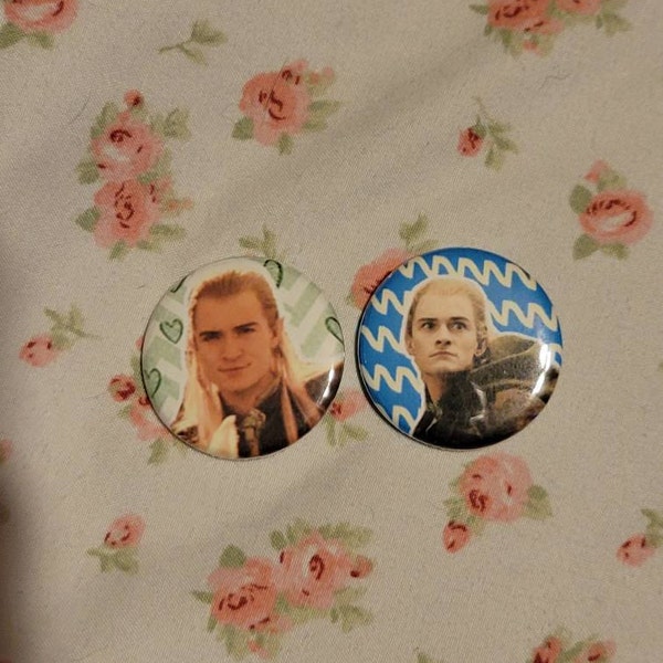 Lord of the Rings Legolas Pinback Buttons (or Magnets) - the Derp ...