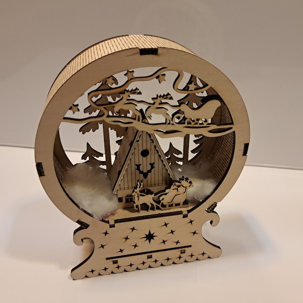 Night Light Laser Cut Files Cnc Router Plans DXF SVG CDR Lamp Vector ...