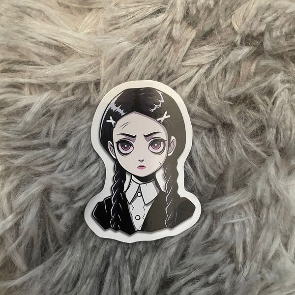 Goth Wednesday Stickers | Adams Family | Halloween | Gift | Cute ...