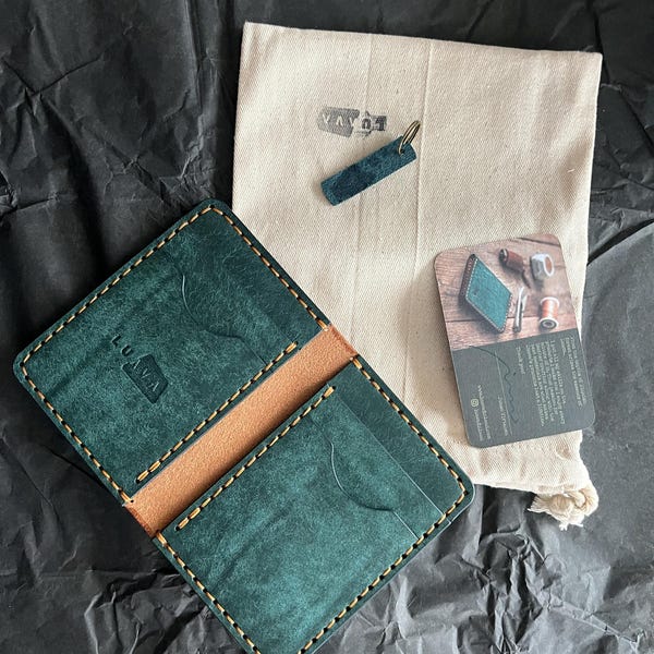 Ranch Wallet | Handmade Leather Wallet Card Holder Made With Vegetable ...
