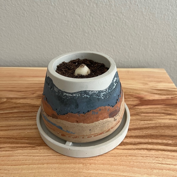 Blue Ridge Planter | Desert Pot | Handmade | Pottery | Boho | Concrete ...