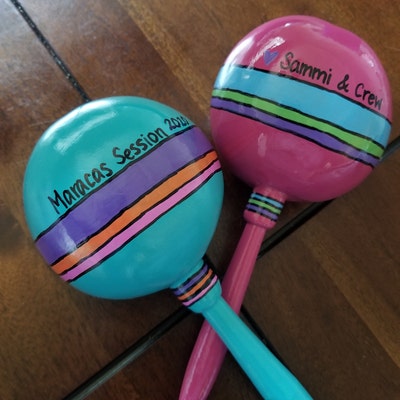 Metallic Gold & Silver Maracas pair - Etsy