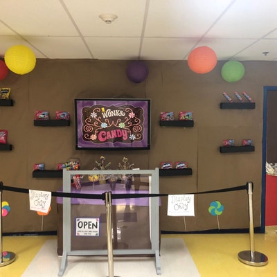 Willy Wonka JR. Printable Props, Candy Cart Sign, Wonka Bar Wrappers ...