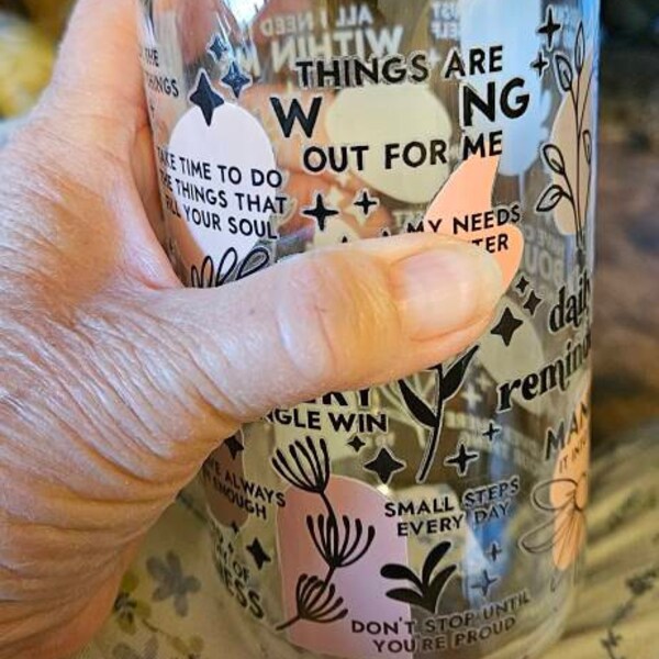 UV DTF Daily Reminders, Swear Words Version, UV Dtf Wrap, Ready to ...