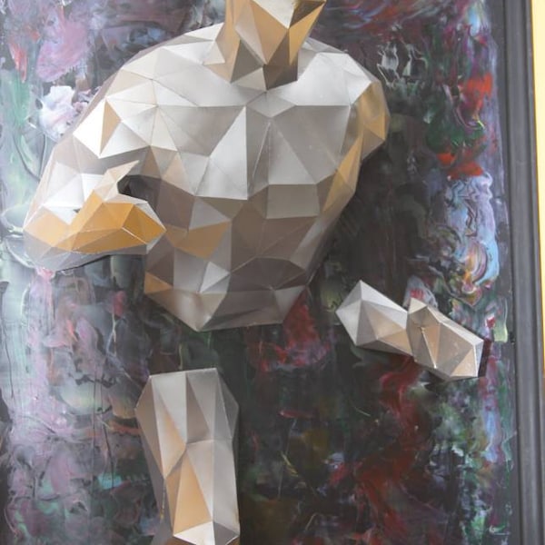 Running Man Papercraft Trophy, Printable 3D Puzzle, Papercraft Pdf ...