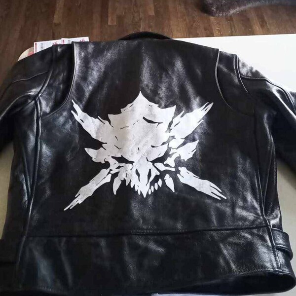 Custom Cowhide Denim Leather Jacket for Mens | Hair on Hide Cow Boy ...