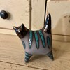 Ceramic Cat Sculpture, Modern Figurine for Home Decoration or as a Gift ...