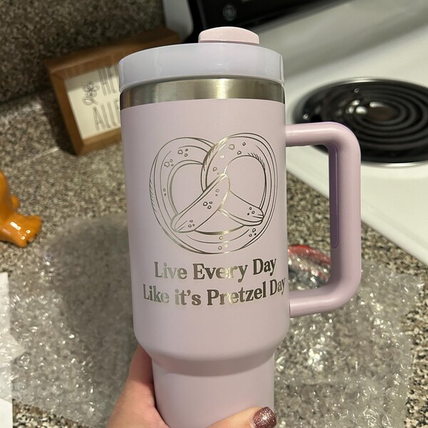 Personalized Floral Tumbler 40oz Birthday Gift for Her, Custom Laser ...