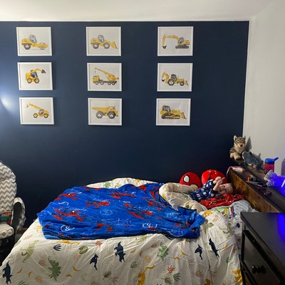 Excavator Print, Digger Print, Excavator Poster, Digger Wall Art ...