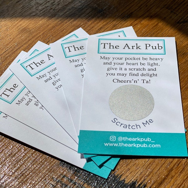 Personalised Business Scratch Cards - Etsy UK