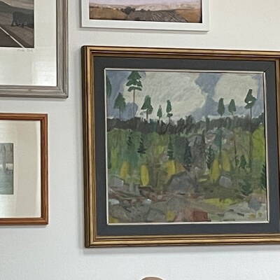 1950's Paris Cityscape Painting 'place De La Trinitie' Vintage Original ...