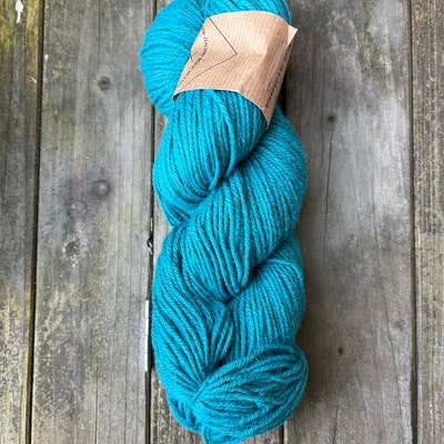 Blue New Zealand Wool Yarn 100% Wool Yarn Fingering Wool Fiber Hand ...
