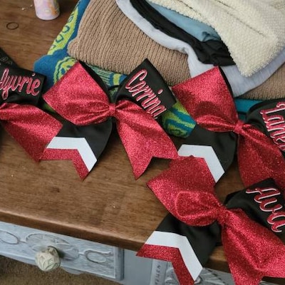 Custom Cheer Bow in Your Team Colors, Great Gameday Cheer Bow ...