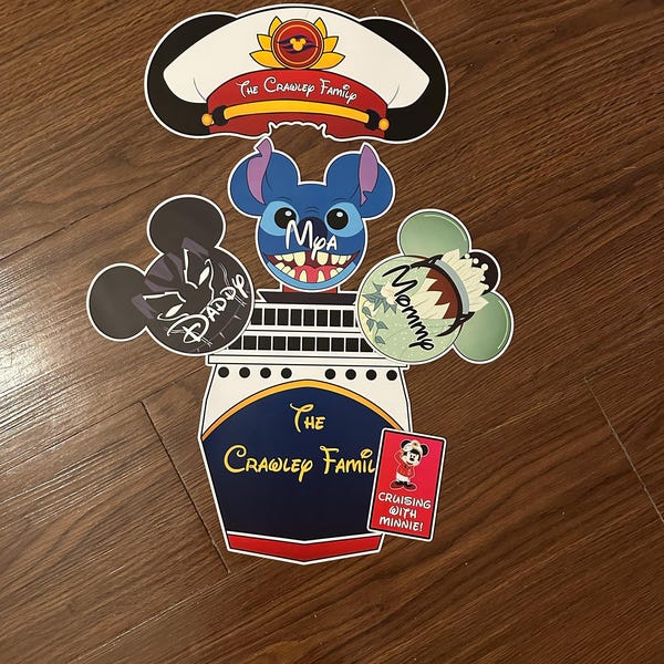 Disney Cruise Door Magnets Disney Ship Front and Character Inspired ...
