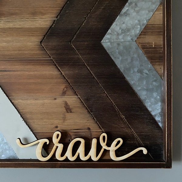 Charlie Custom Script LOWERCASE Word Wood Sign - Personalized Wooden ...