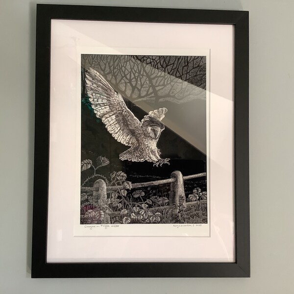 Art Card: Bees on Agapanthus Lily From Scraperboard Design - Etsy