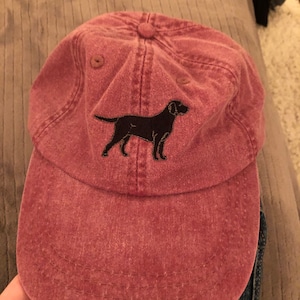 Black Labrador Retriever Dog Hat Embroidered Men Women Mom Dad Cap ...
