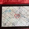 London Heart Map | Custom Embroidery Art | Personalized Anniversary ...