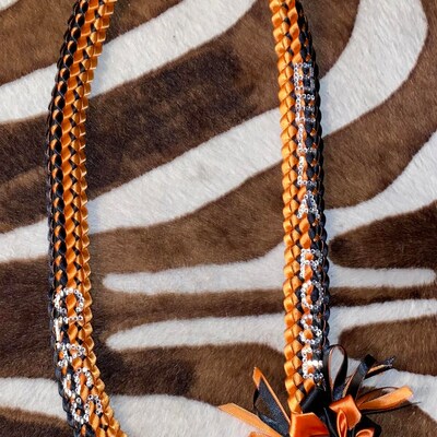 Double Braid Ribbon Lei With Flower - Etsy