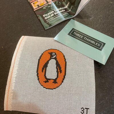 New York Public Library Lion Handpainted Needlepoint Canvas - Etsy