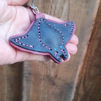Manta Ray Bag Charm Pattern | Leathercraft Pattern & Tutorial | PDF Ai ...