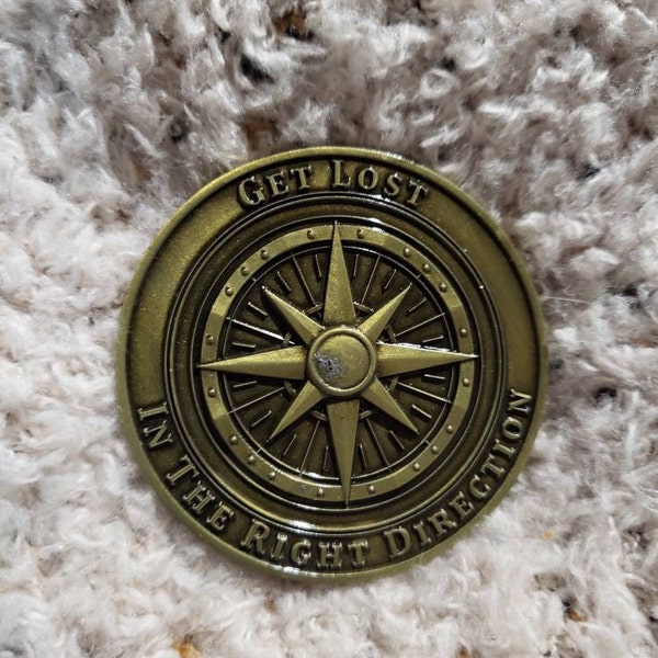 Adventure EDC Challenge Worry Coin - Etsy