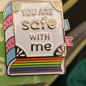 You Are Safe With Me // Enamel Pin // Pride - Etsy