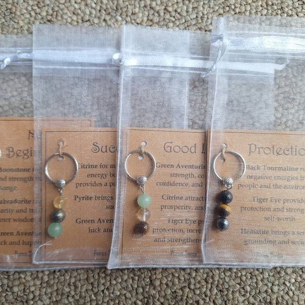 Healing Gemstone Keyring. Keychain. Crystal Keyring. for Courage / New ...