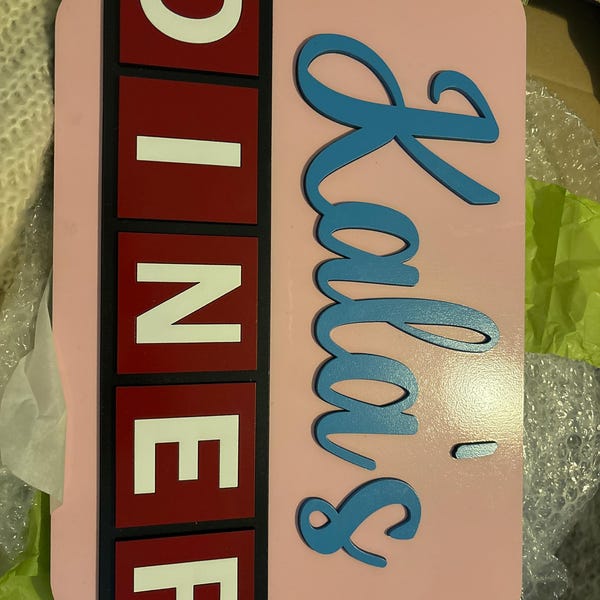 Personalised Art Studio Sign / Custom 3D Wooden Craft Hobby Sign ...