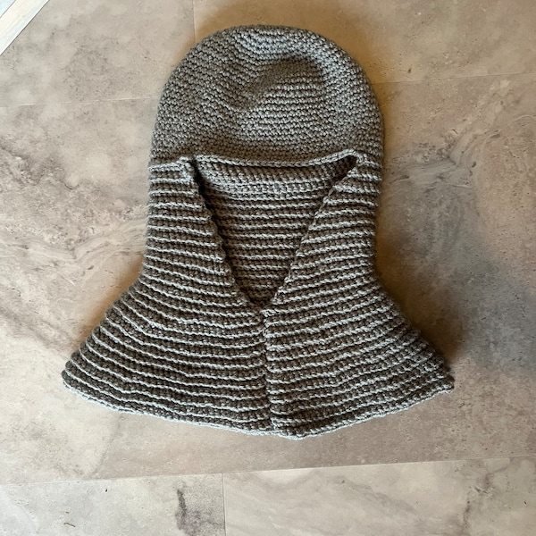 Crochet Pattern Chain Mail Coif Hat - Etsy