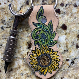 Leather Tooling Keychain Ring Fobs, Saddle Charms, Design Pattern Pack ...