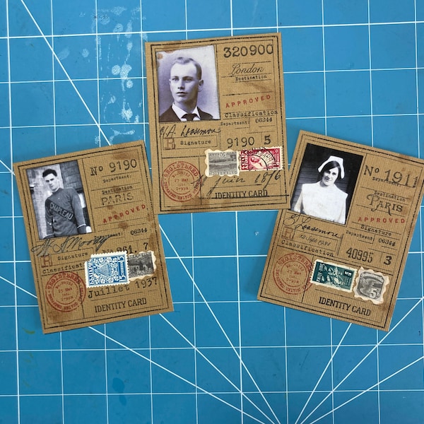 Crafty by Toni Identity Card A6 Stamp Set CBT0007 - Etsy