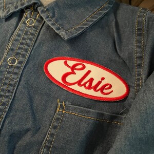 Custom Vintage Style Name Tag-choice of Color - Etsy