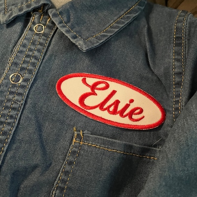 Custom Vintage Style Name Tag-choice of Color - Etsy