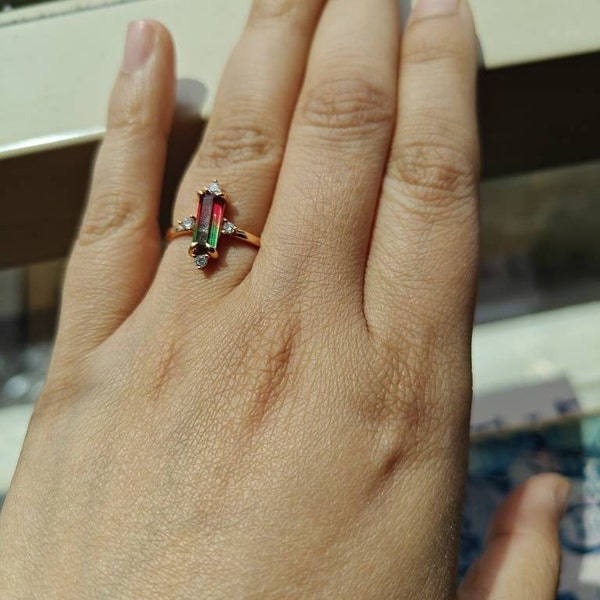 Sterling Silver / Gold Plated Mariner Chain Link Ring, Stackable Chain ...