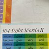 100 Sight Words Poster Educational Prints Learning for Kindergarten ...