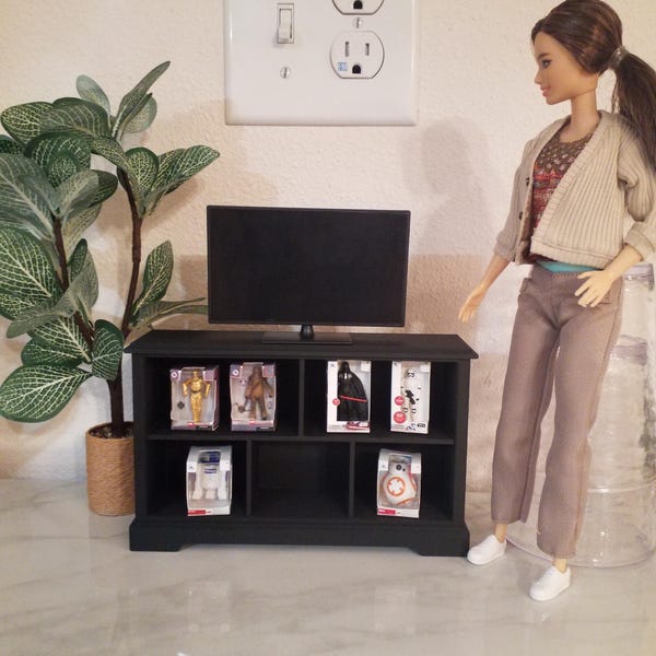 1/6 Scale 3 Shelf Mini Library Cart/ Mini Brands Books / Mini Books ...