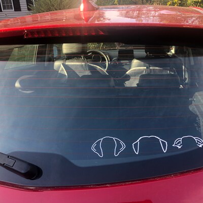 Custom Dog Ear Decals Laptop Decal Car Decal Cup Decal Dog Lover ...