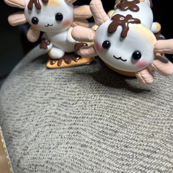 Axolotl Foam Clay Figure,adorable Marshmallow Sculpture, Girl Scout ...