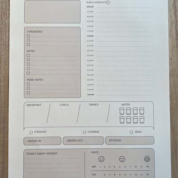 Happy Planner Printable A5/A4/US Letter, Pomodoro Technique Planner - Etsy