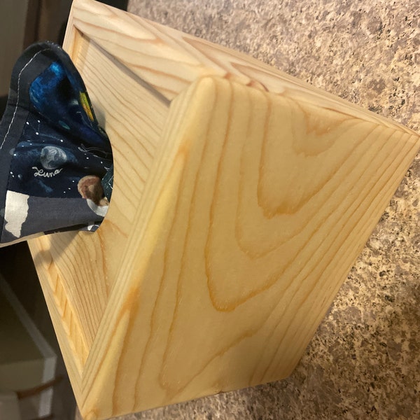 Classic Pine Wood Scarf Pull Box for Babies - Etsy
