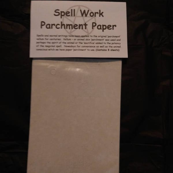 Spell Work Parchment Paper - Etsy