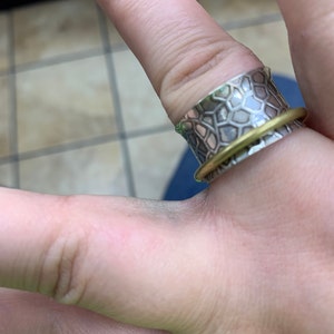 Honey Bee Spinner Ring ,925 Sterling Silver Ring ,meditation Ring ...