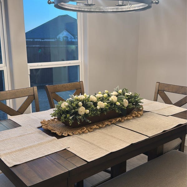 Reversible Jute Braided Table Runner, Farmhouse , Natural Jute Braided ...