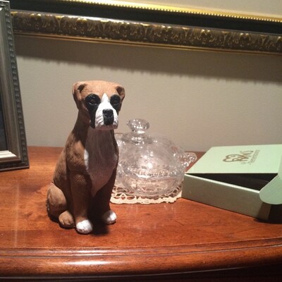 Boxer Dog Statue, Concrete Statues, Boxer Statue, Boxer Memorial, Pet ...